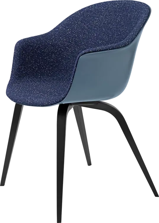 GUBI Bat Dining Chair, Front Upholstered