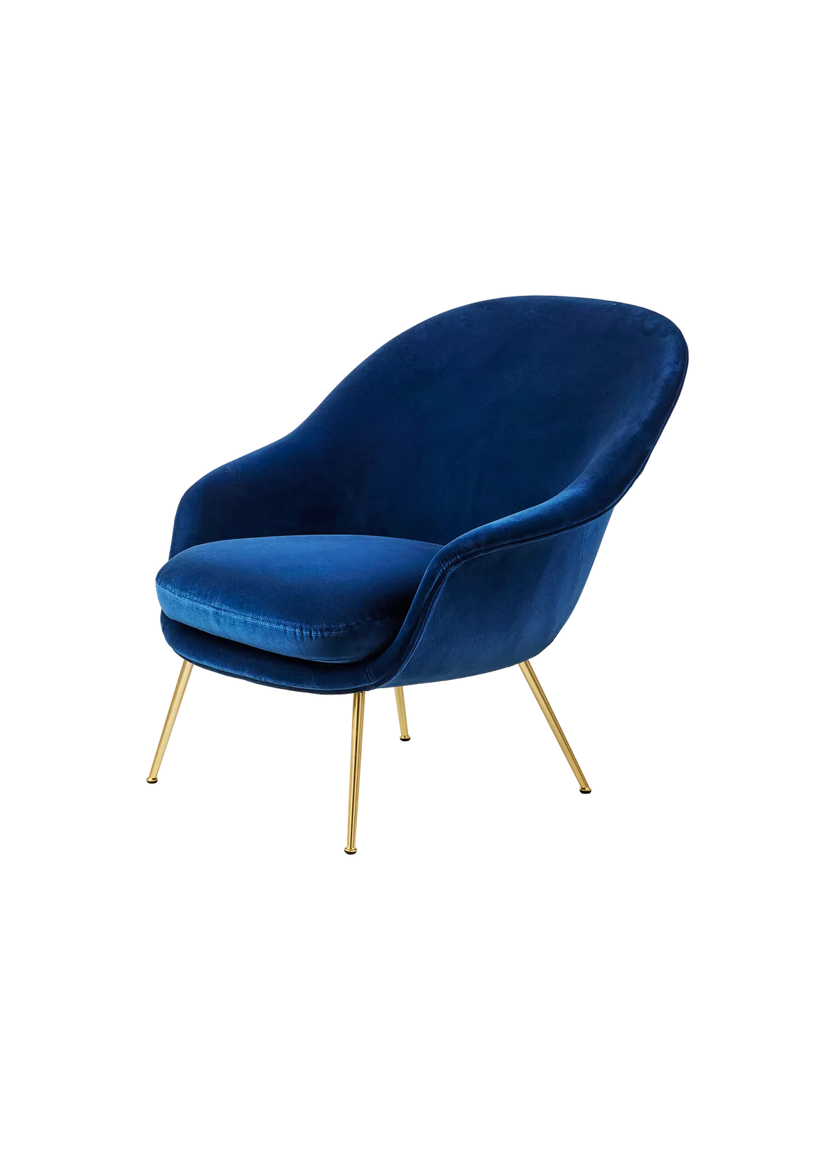 GUBI Bat Lounge Chair, Fully Upholstered